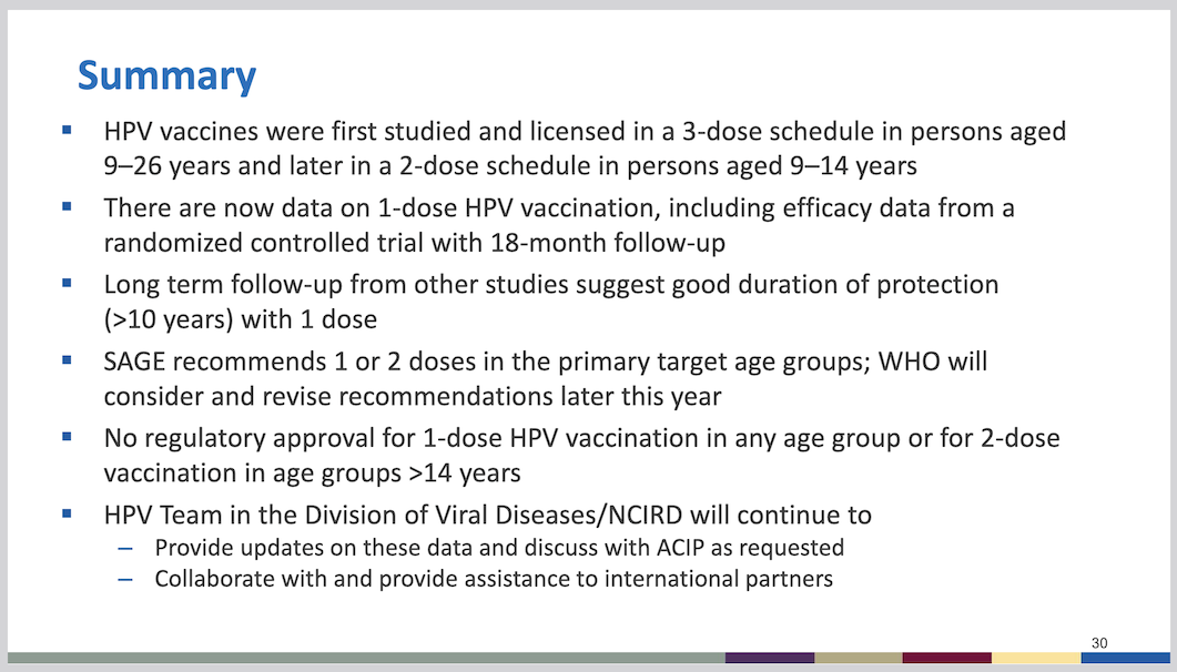 A One-Dose HPV Vaccine Schedule - VAXOPEDIA